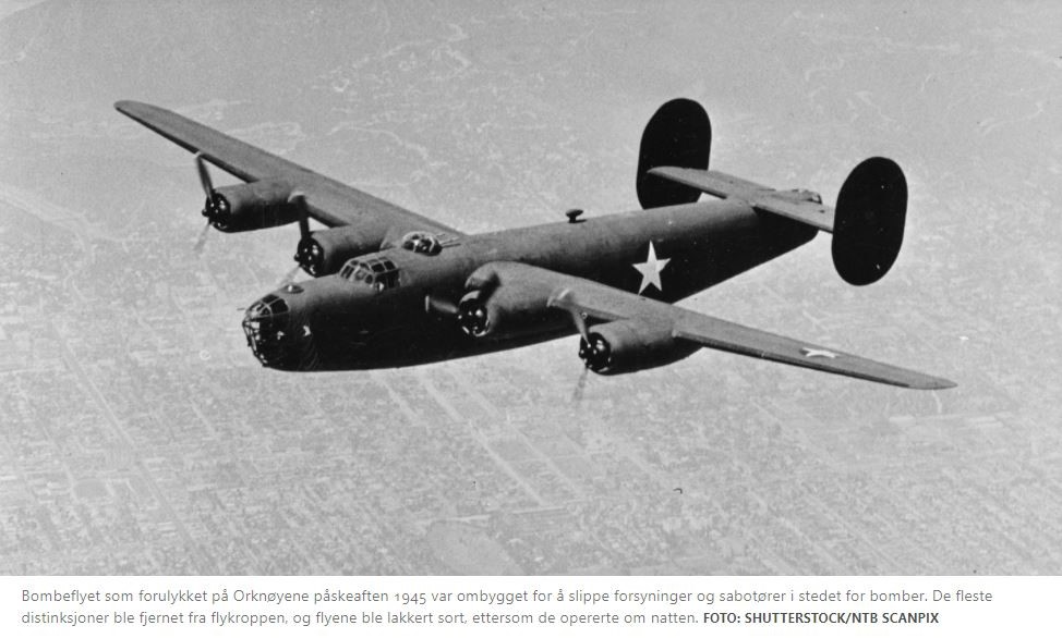 The crashsite at the Orkneys - Gjefsjøen Fjellgård | B24 Liberator ...